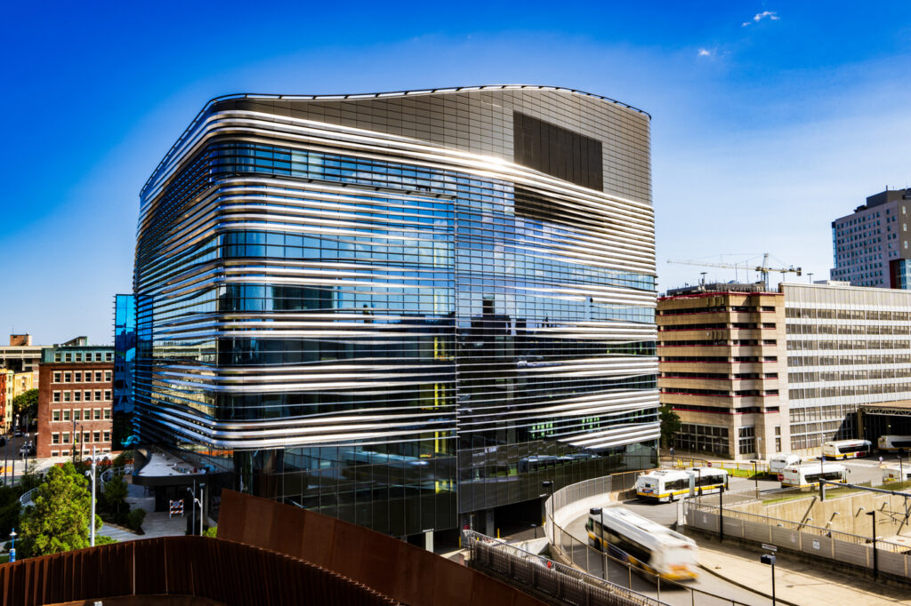 Steel has it all wrapped up at the Northeastern University EXP Building ...