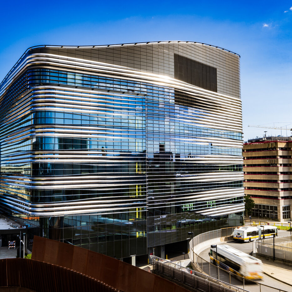 Steel has it all wrapped up at the Northeastern University EXP Building ...